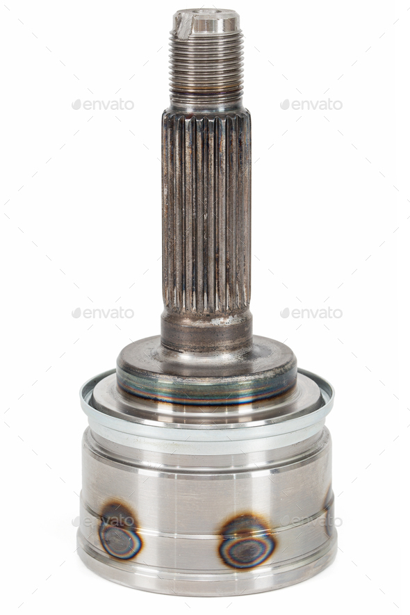 CV Joint, constant velocity joints. Part wheel of the car, isolated on ...