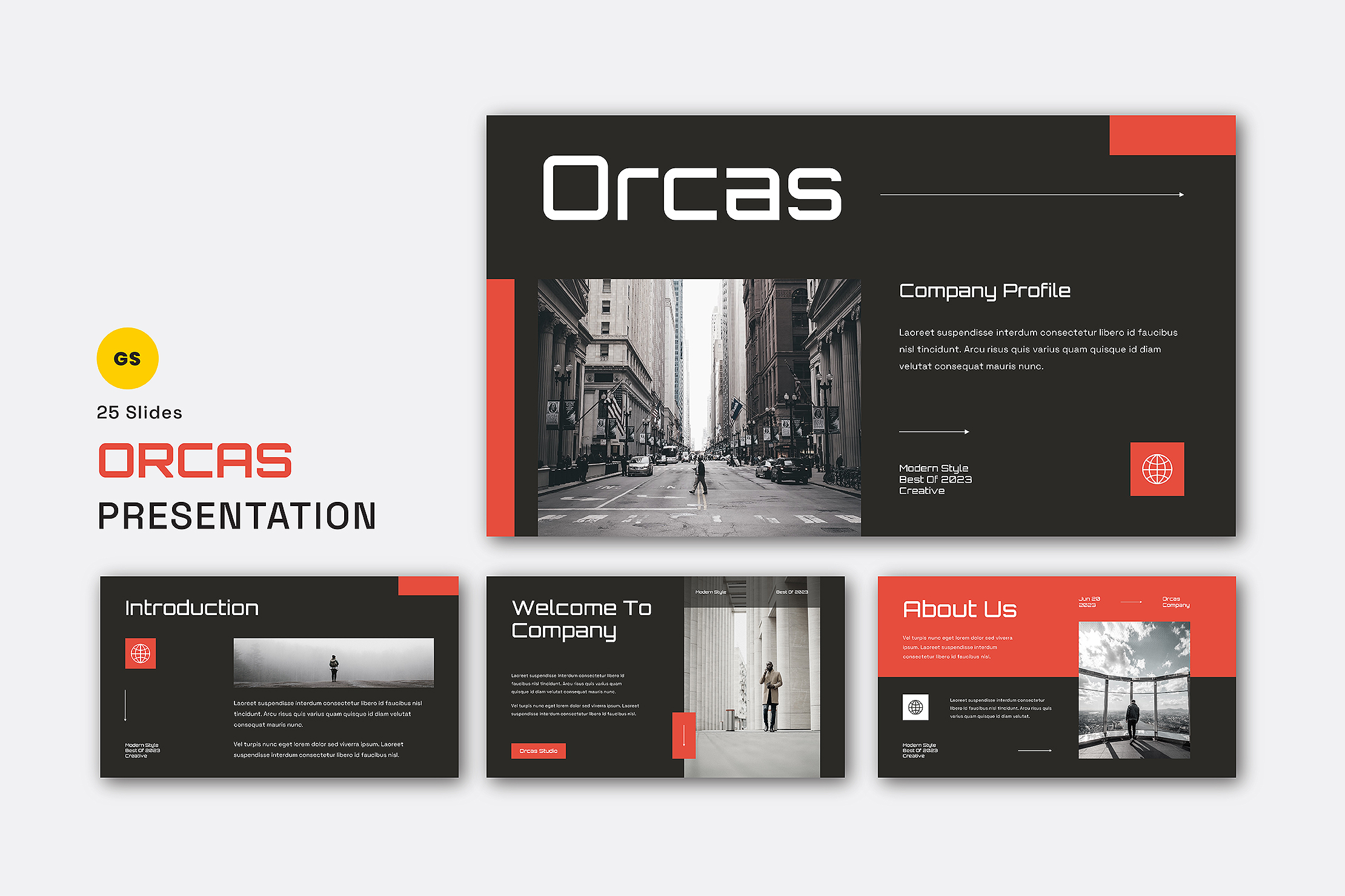 Orcas Business Google Slides Presentation Template, Presentation Templates