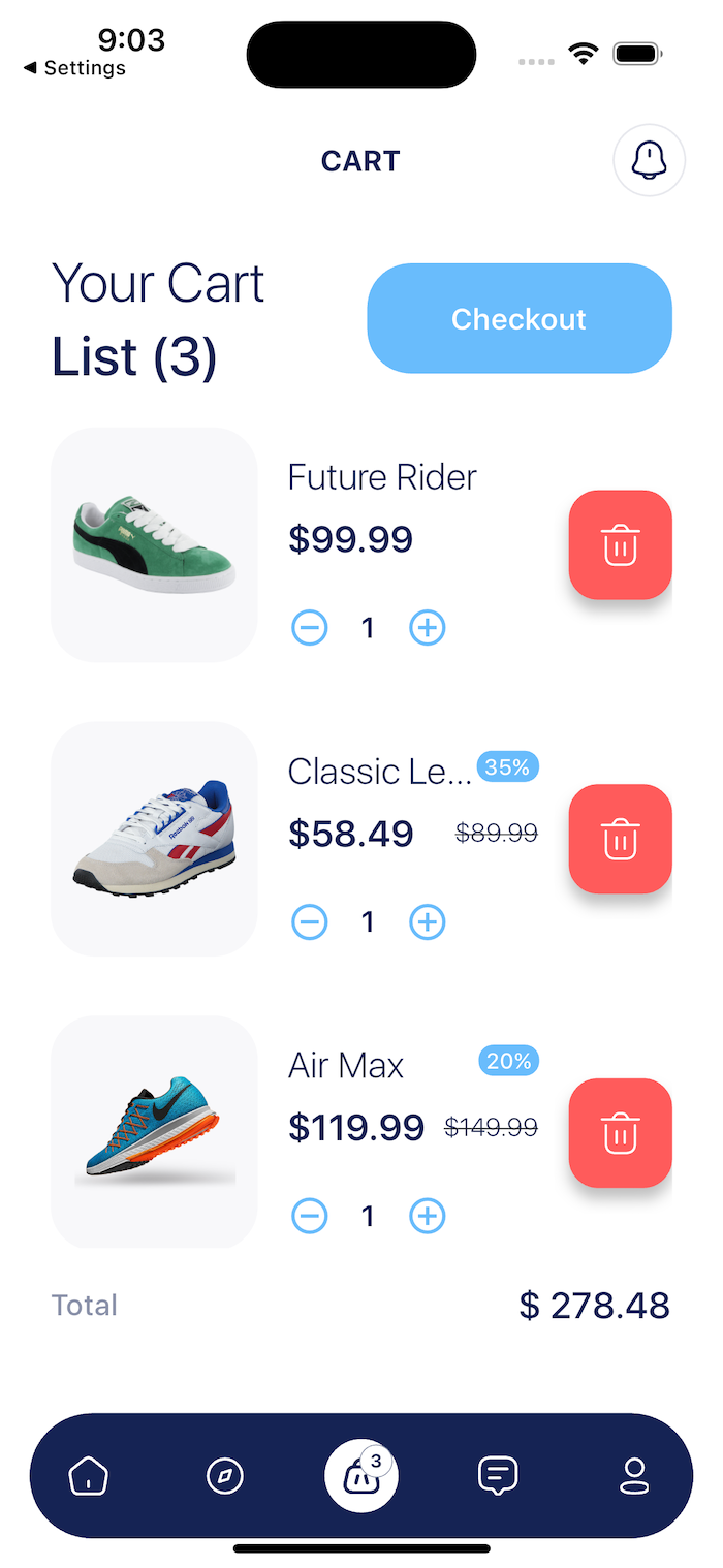 Flutter Shoes eCommerce | Flutter by XamDesign | CodeCanyon
