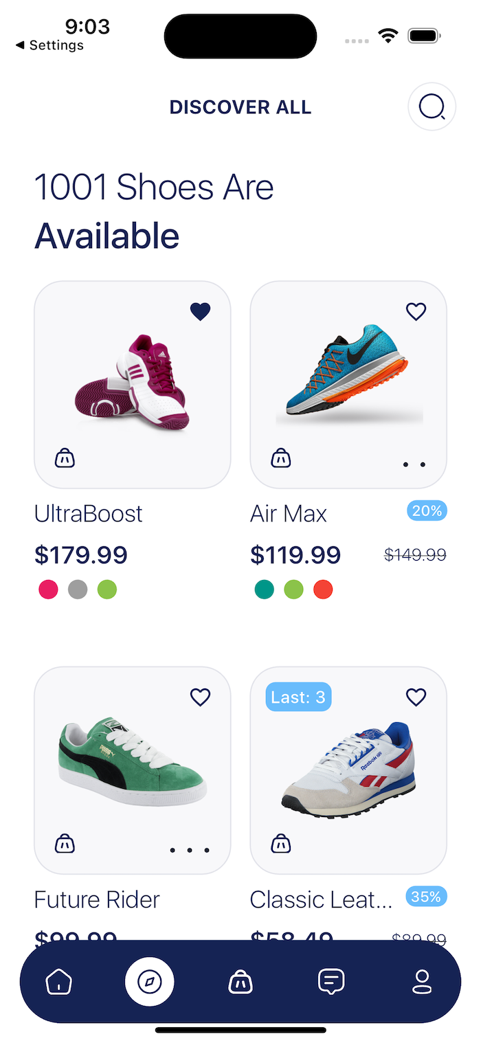 Flutter Shoes eCommerce | Flutter by XamDesign | CodeCanyon