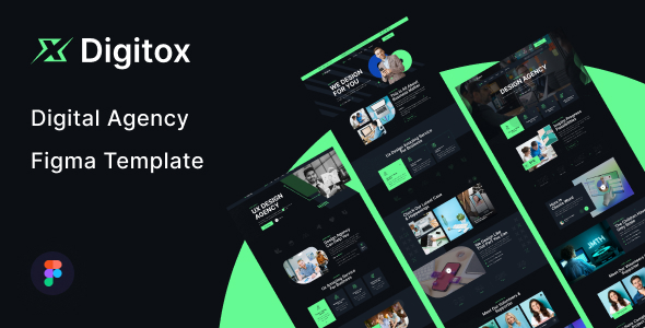 Digitox - Digital Agency Figma Template by techsometimes | ThemeForest