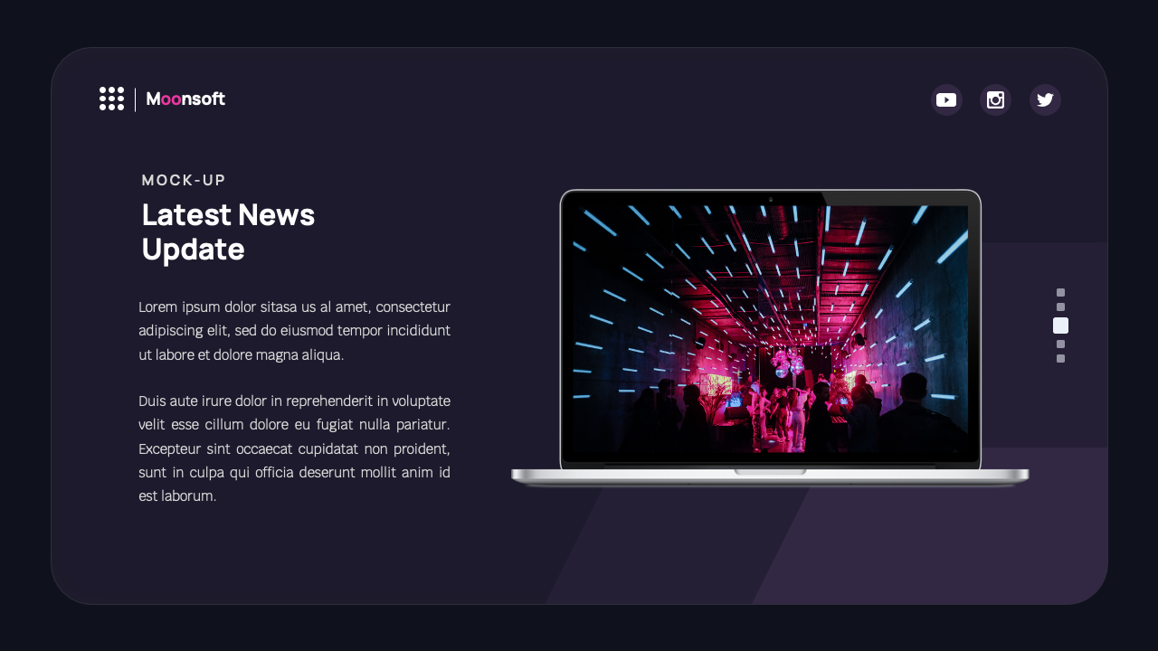 Moonsoft - Gaming Studio PowerPoint Template, Presentation Templates