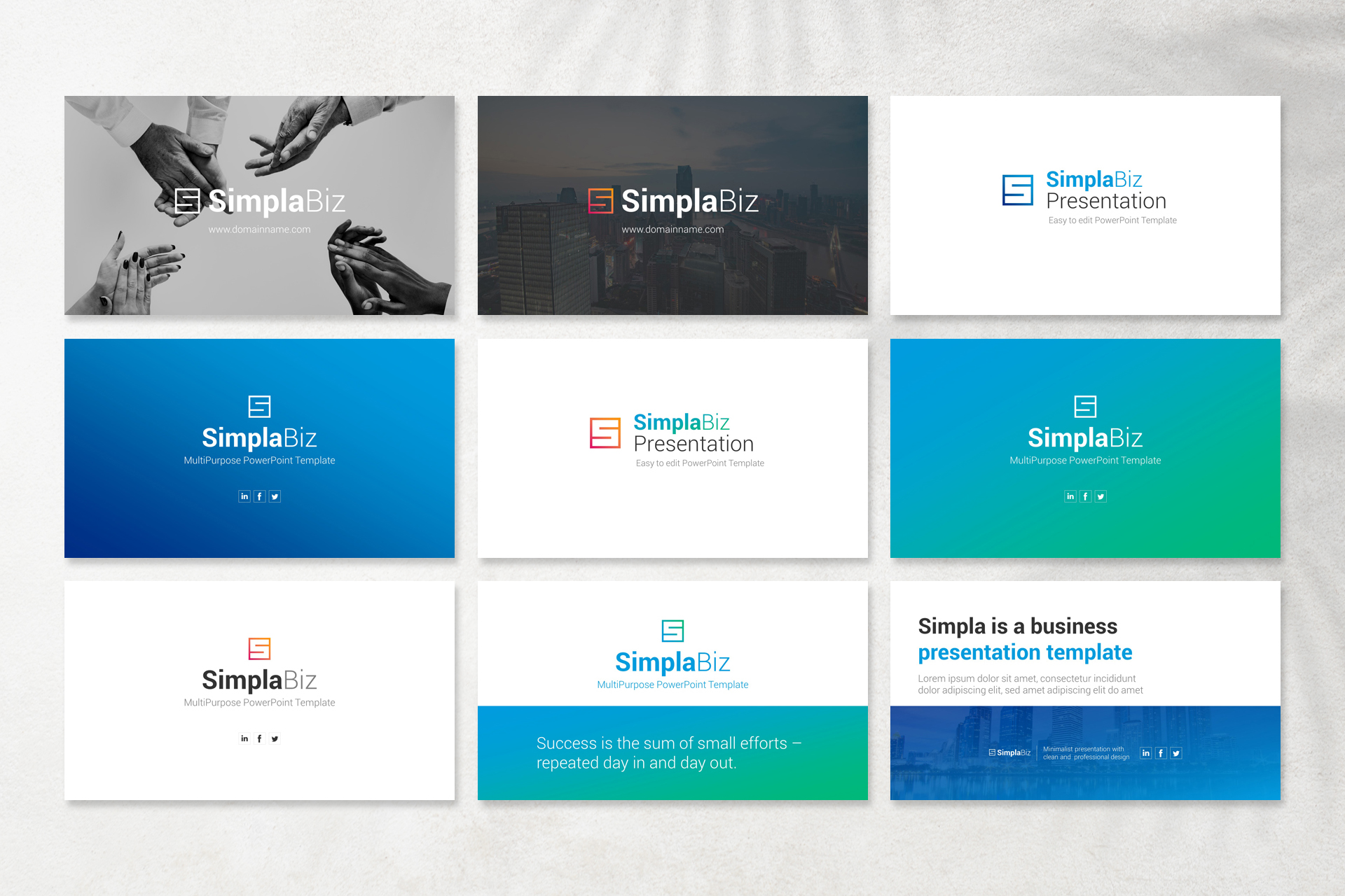 Simpla - Business PowerPoint Template, Presentation Templates ...