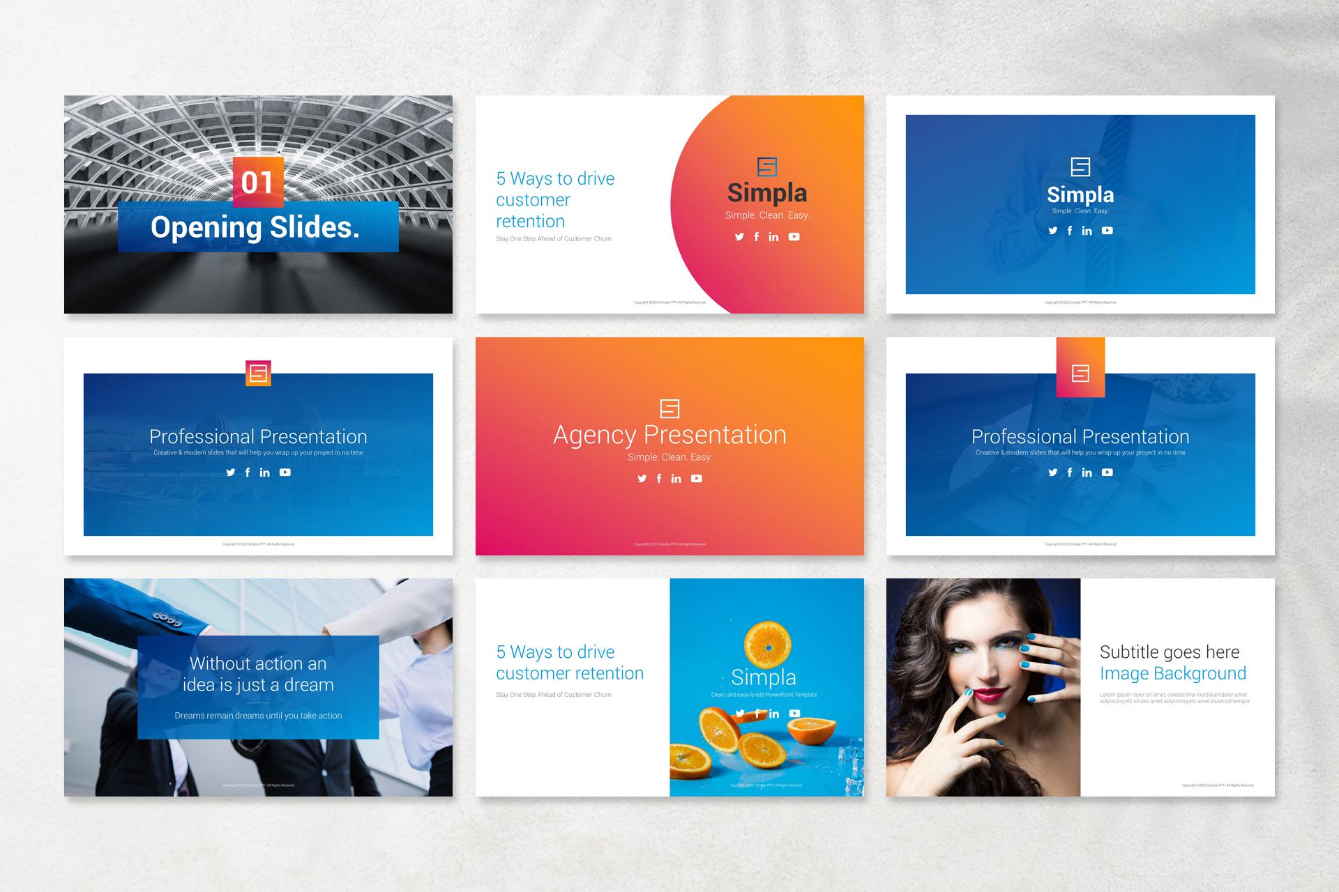 Simpla - Business PowerPoint Template, Presentation Templates ...