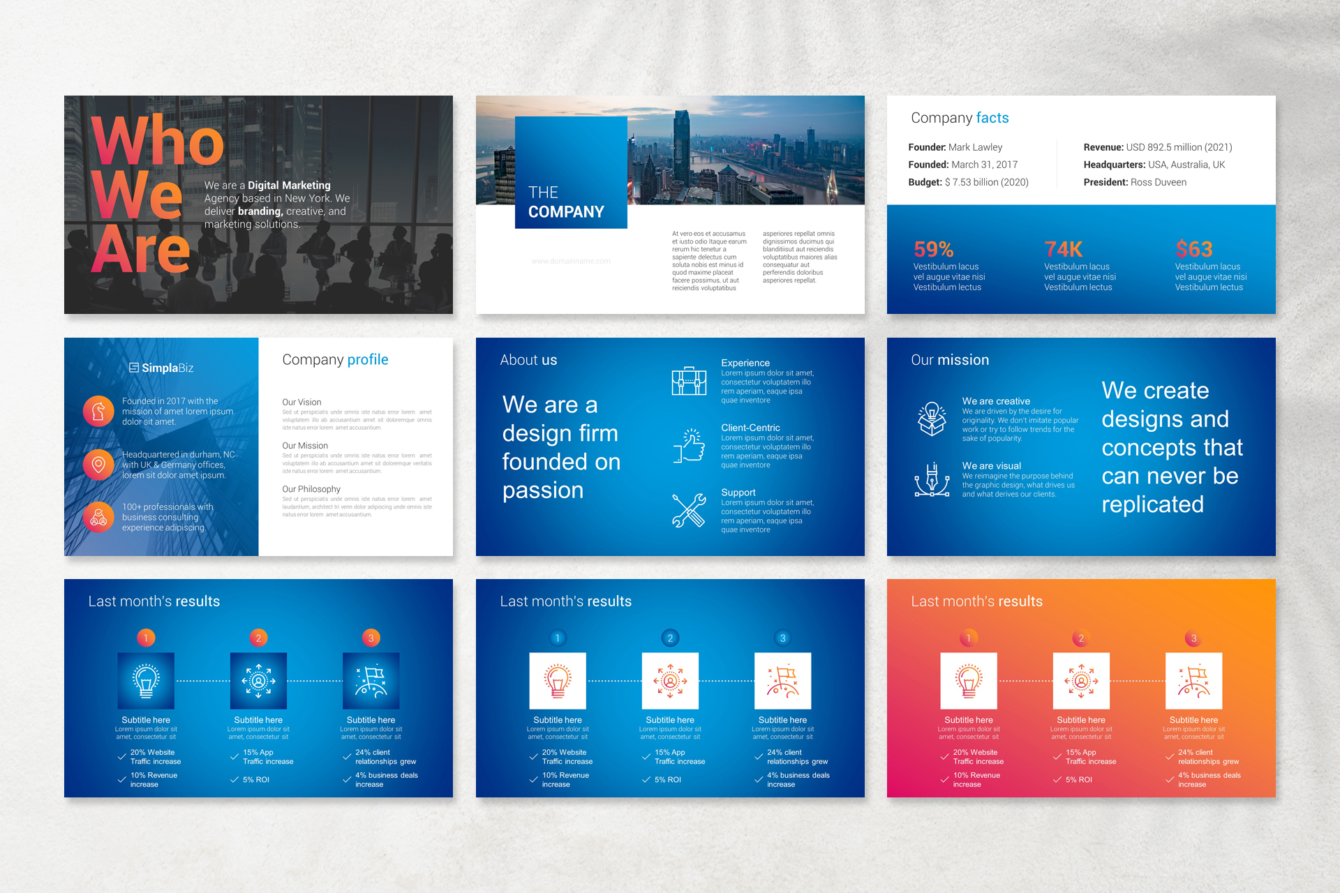 Simpla - Business PowerPoint Template, Presentation Templates ...