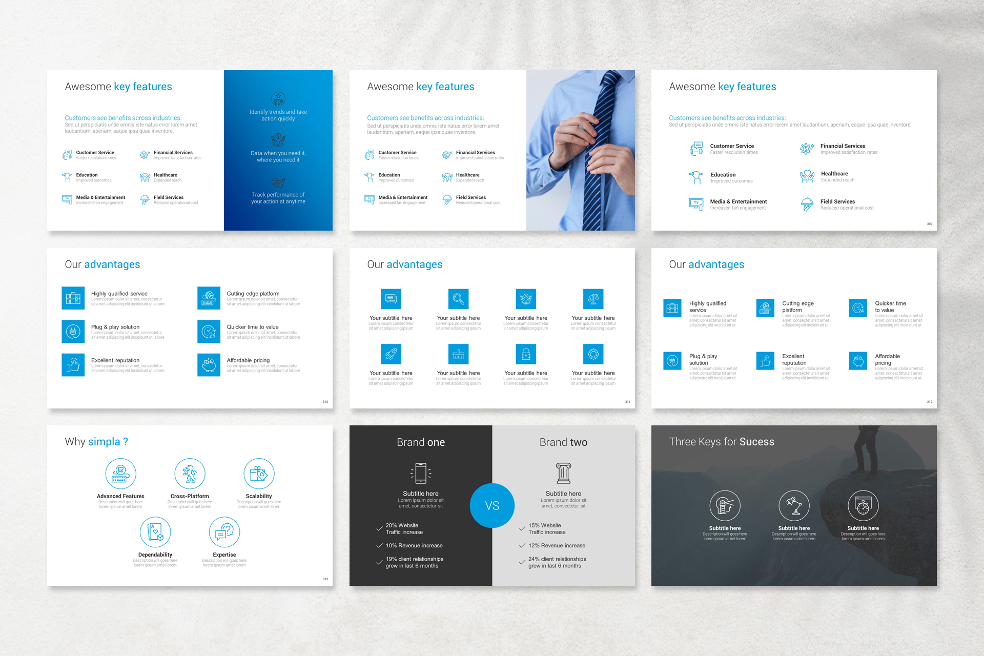 Simpla - Business PowerPoint Template, Presentation Templates ...