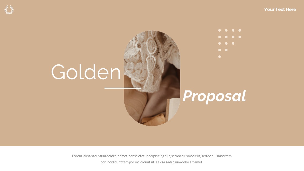 Golden Proposal Elegant Business Presentation Powerpoint Template ...