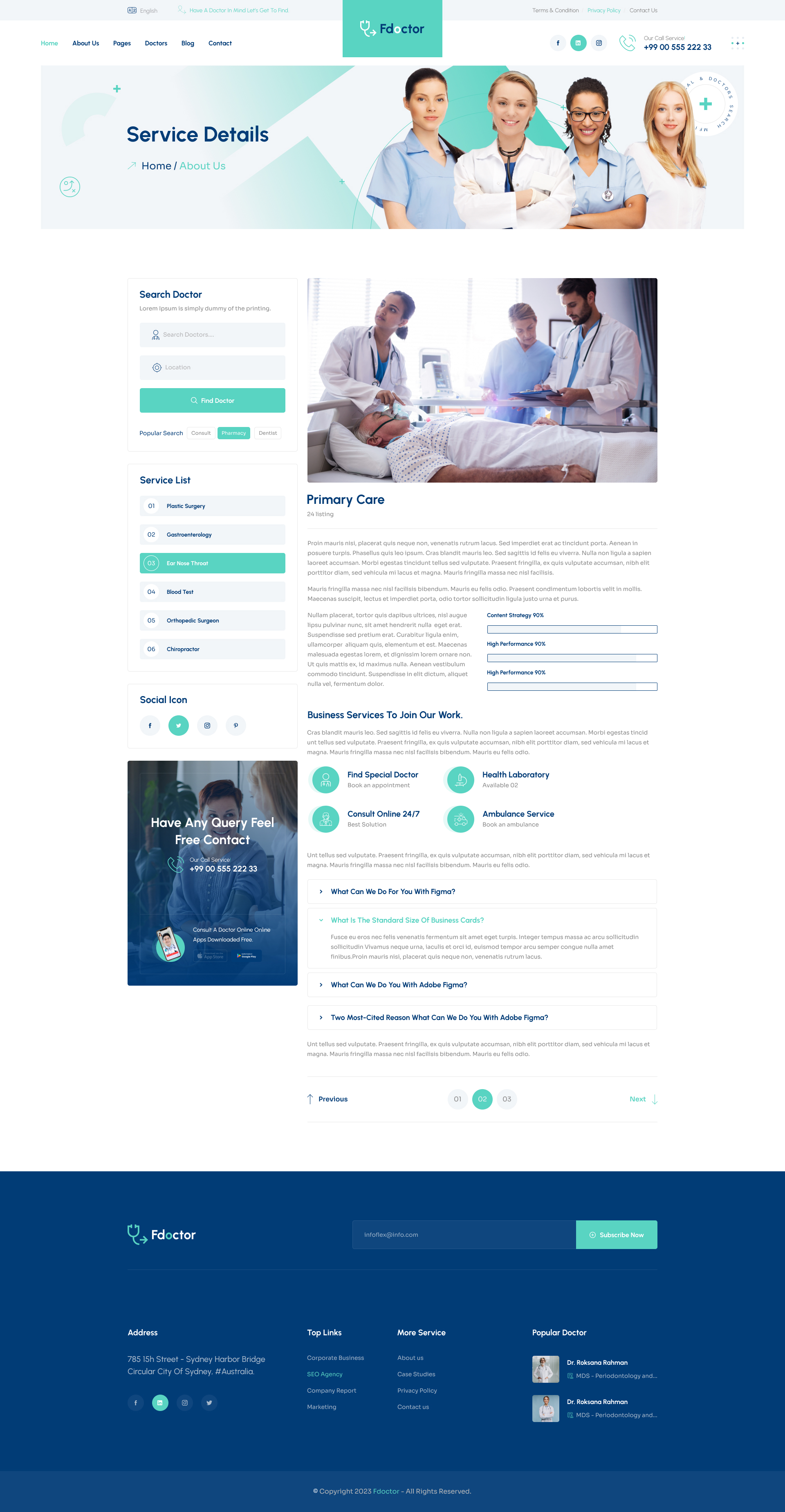 Fdoctor - Medical & Doctors Directory Listing Figma Template by ...