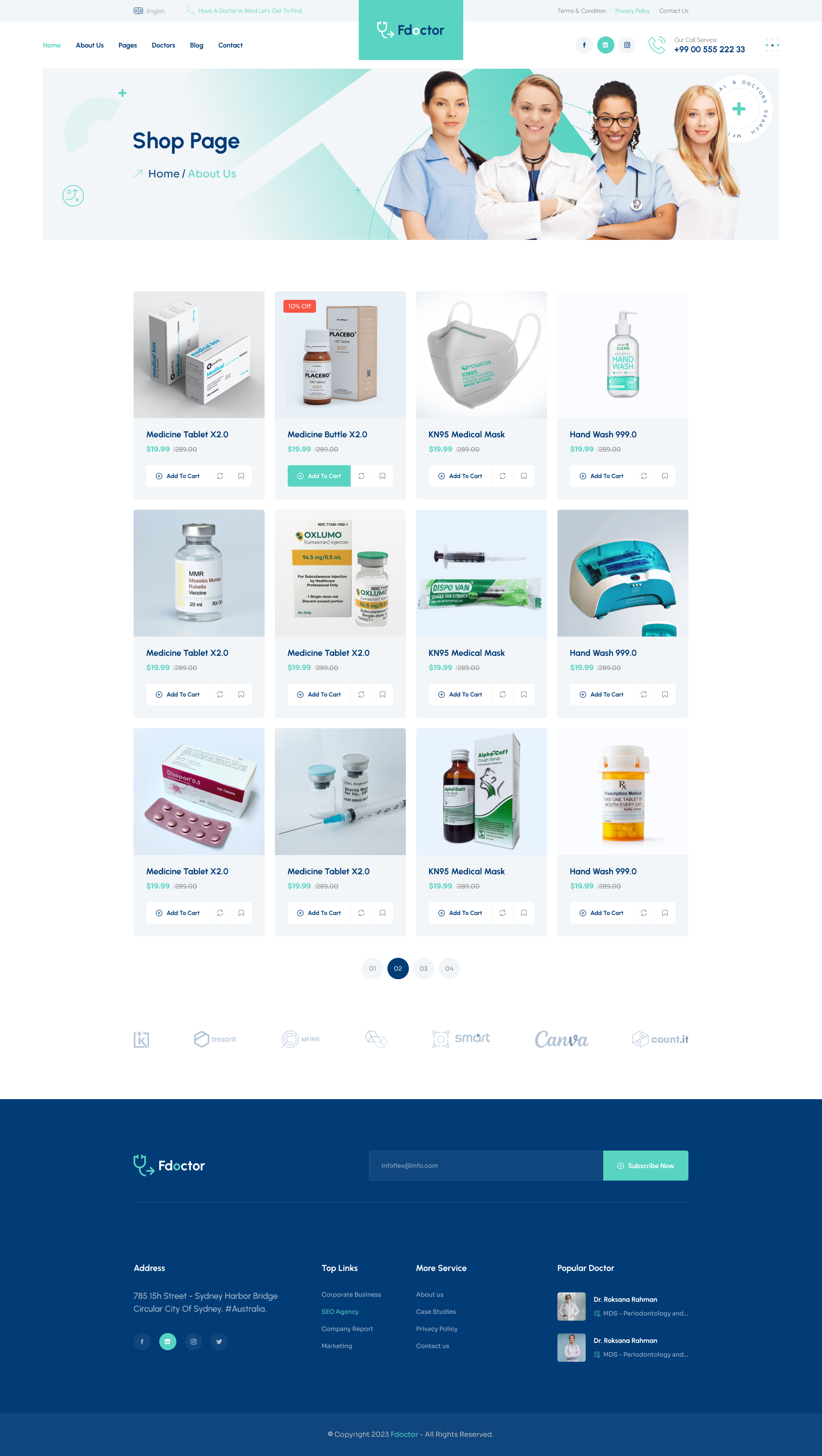 Fdoctor - Medical & Doctors Directory Listing Figma Template by ...