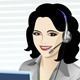 Vector young beautiful girl telephone operator, Vectors | GraphicRiver