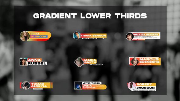 Gradient Lower Thirds | MOGRT, Premiere Pro Templates | VideoHive