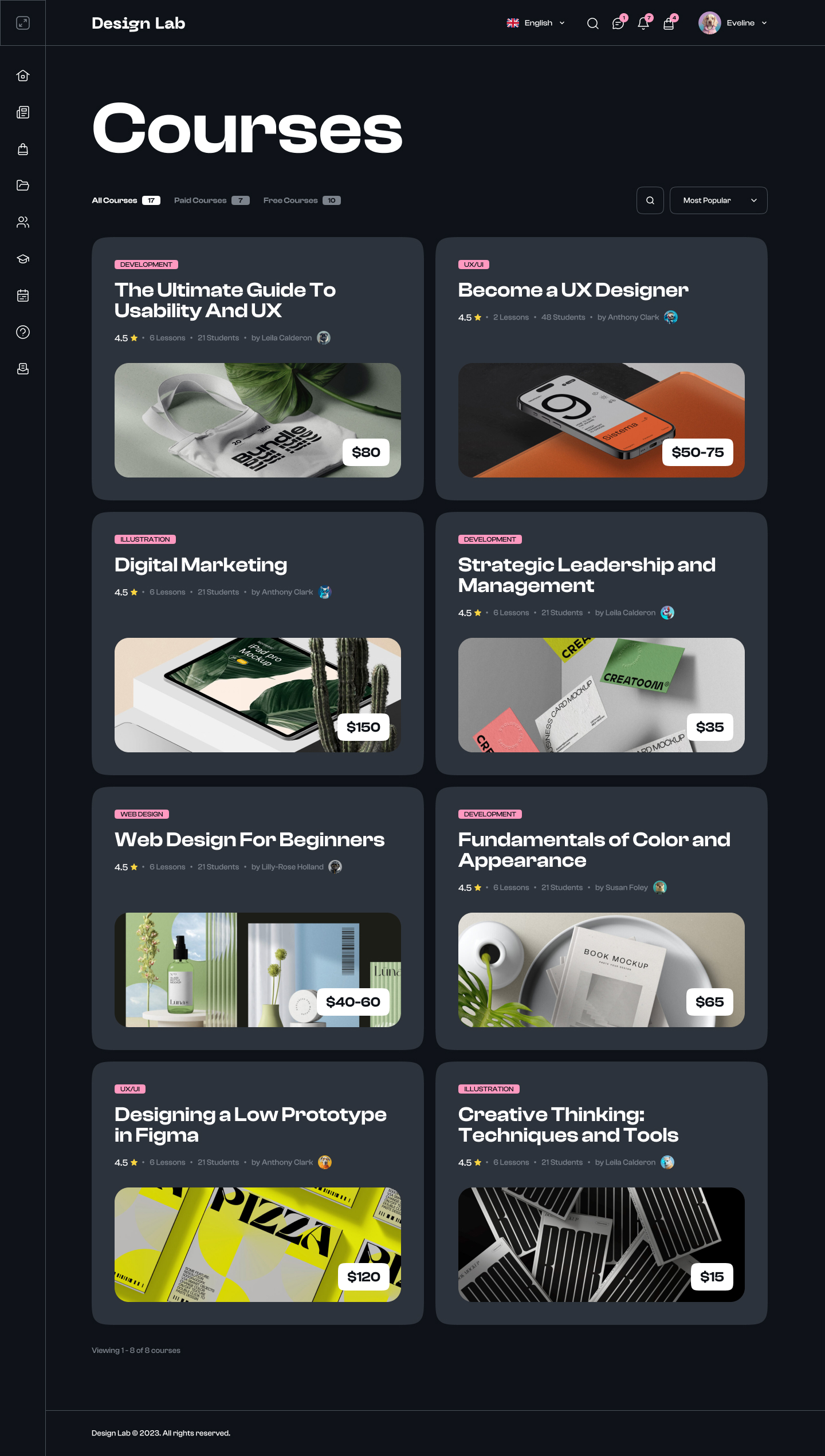 Design Lab - Social Network & Community Figma Template by Templines