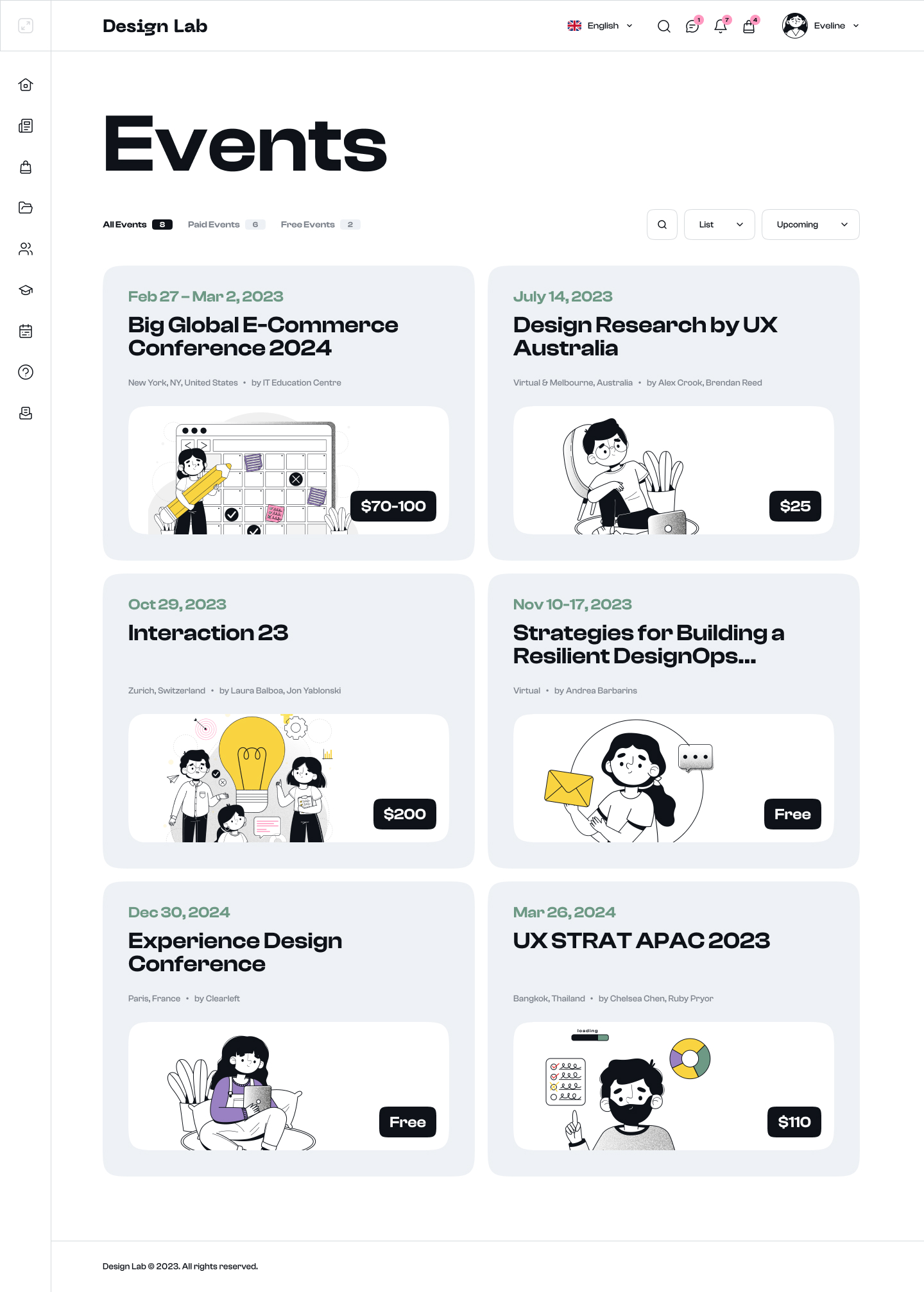 Design Lab - Social Network & Community Figma Template by Templines