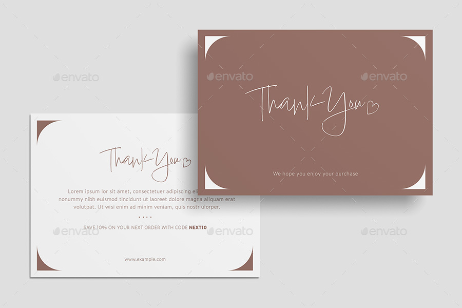 Thank You Card Template, Print Templates | GraphicRiver
