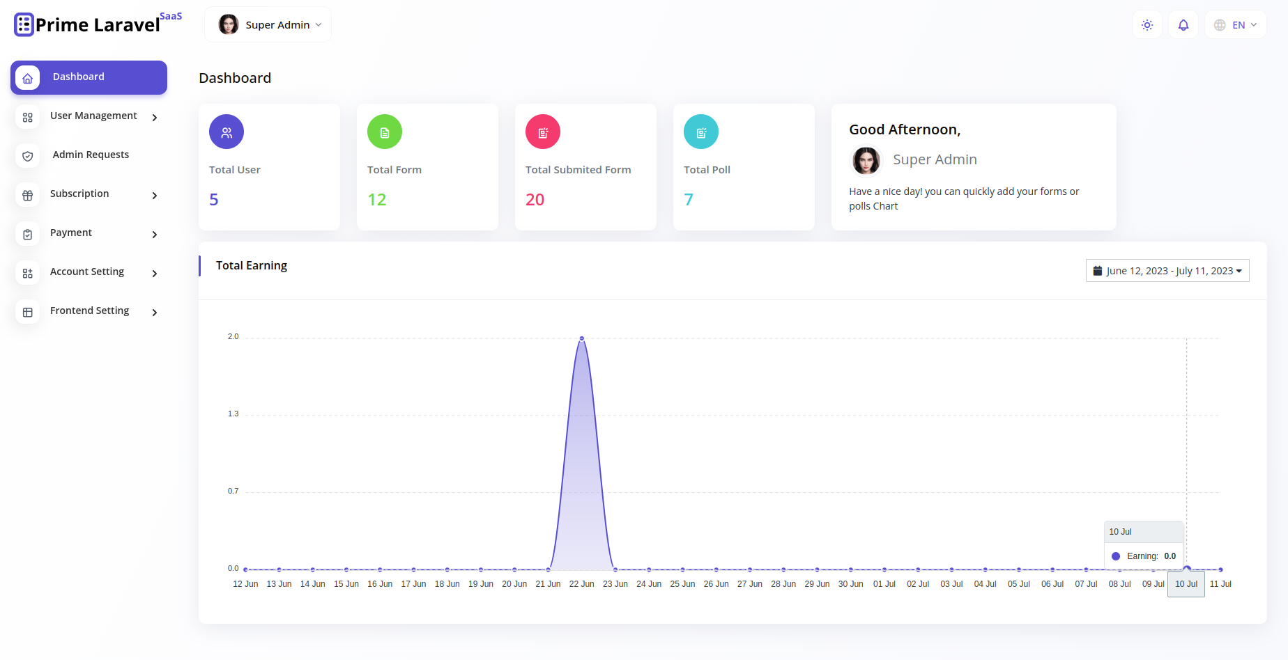 Prime Laravel Saas - Form builder & Poll Management System by Quebix-Technology
