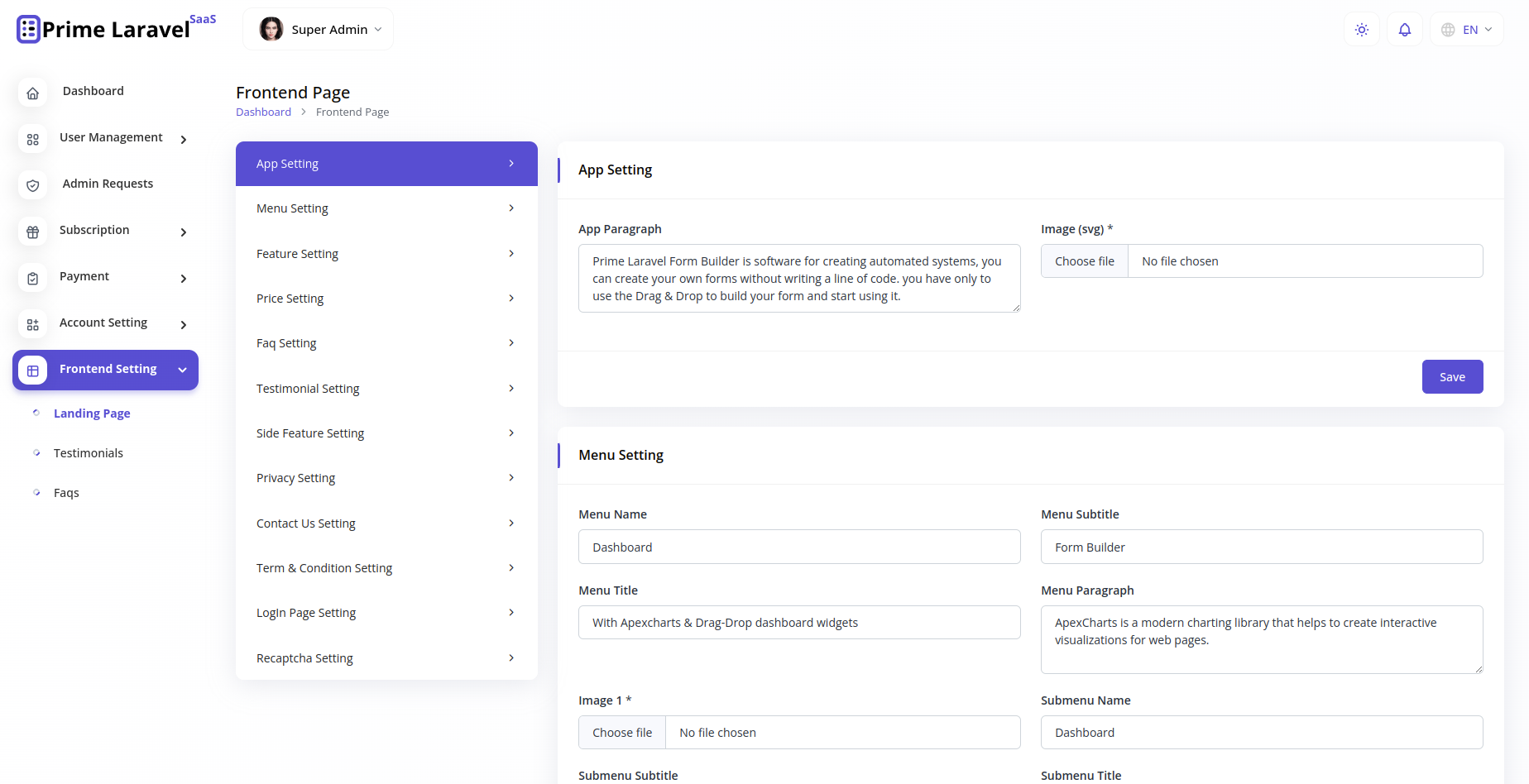 Prime Laravel Saas - Form builder & Poll Management System by Quebix-Technology