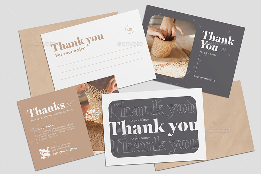 Thank You Card Template, Print Templates | GraphicRiver