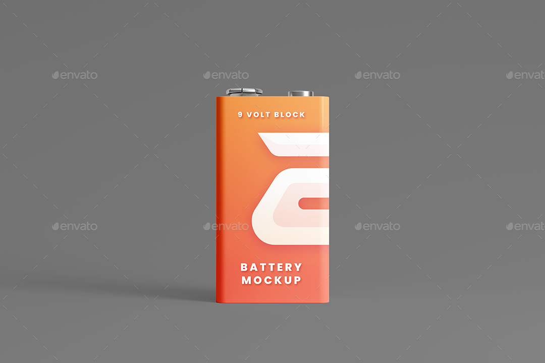 Block Battery Mockup, Graphics | GraphicRiver
