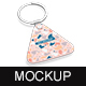 Triangle Shape Keychain Mockup, Graphics | GraphicRiver