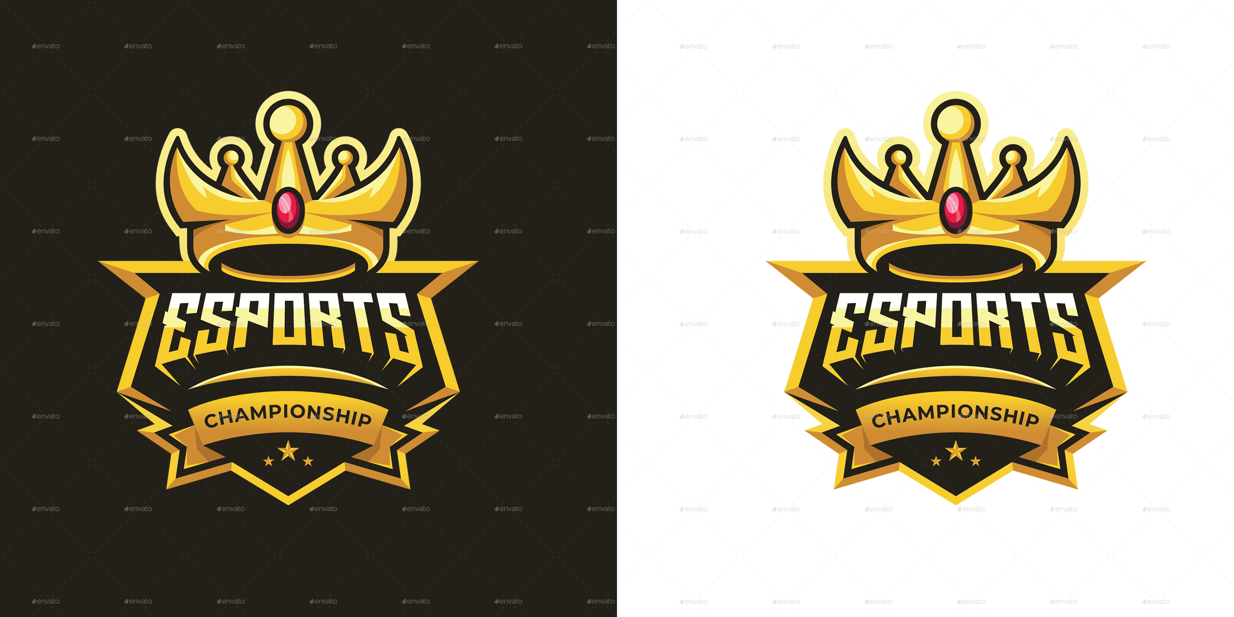 Crown Esport Logo Gaming, Logo Templates | GraphicRiver