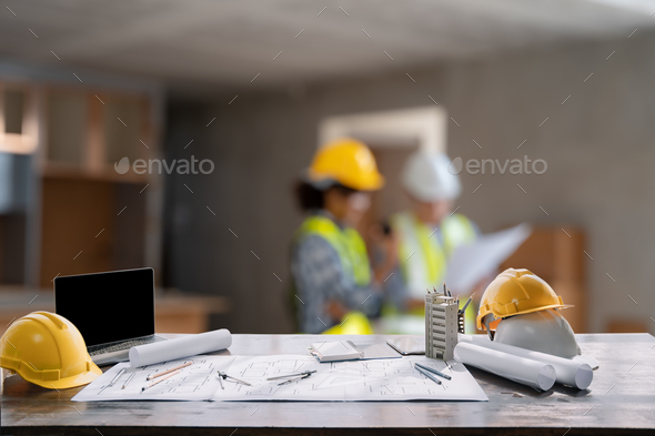Construction house and building. Repair work. Stock Photo by thichas