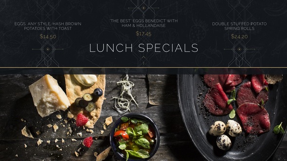 Restaurant Menu, After Effects Project Files | VideoHive