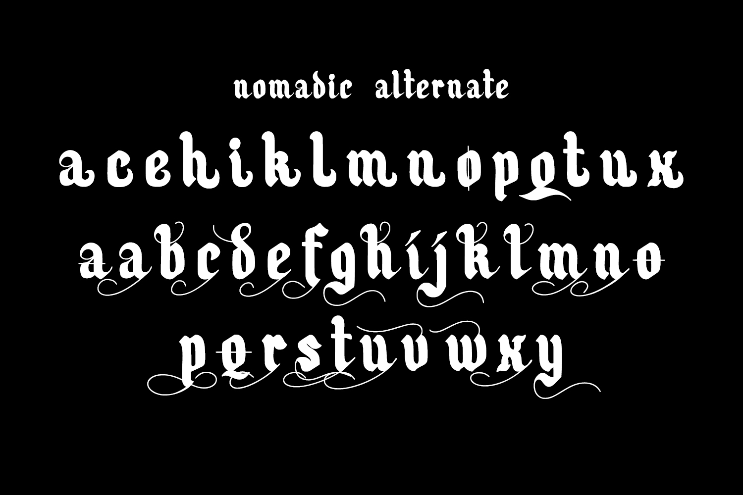 Nomadic - Blackletter Font, Fonts | GraphicRiver