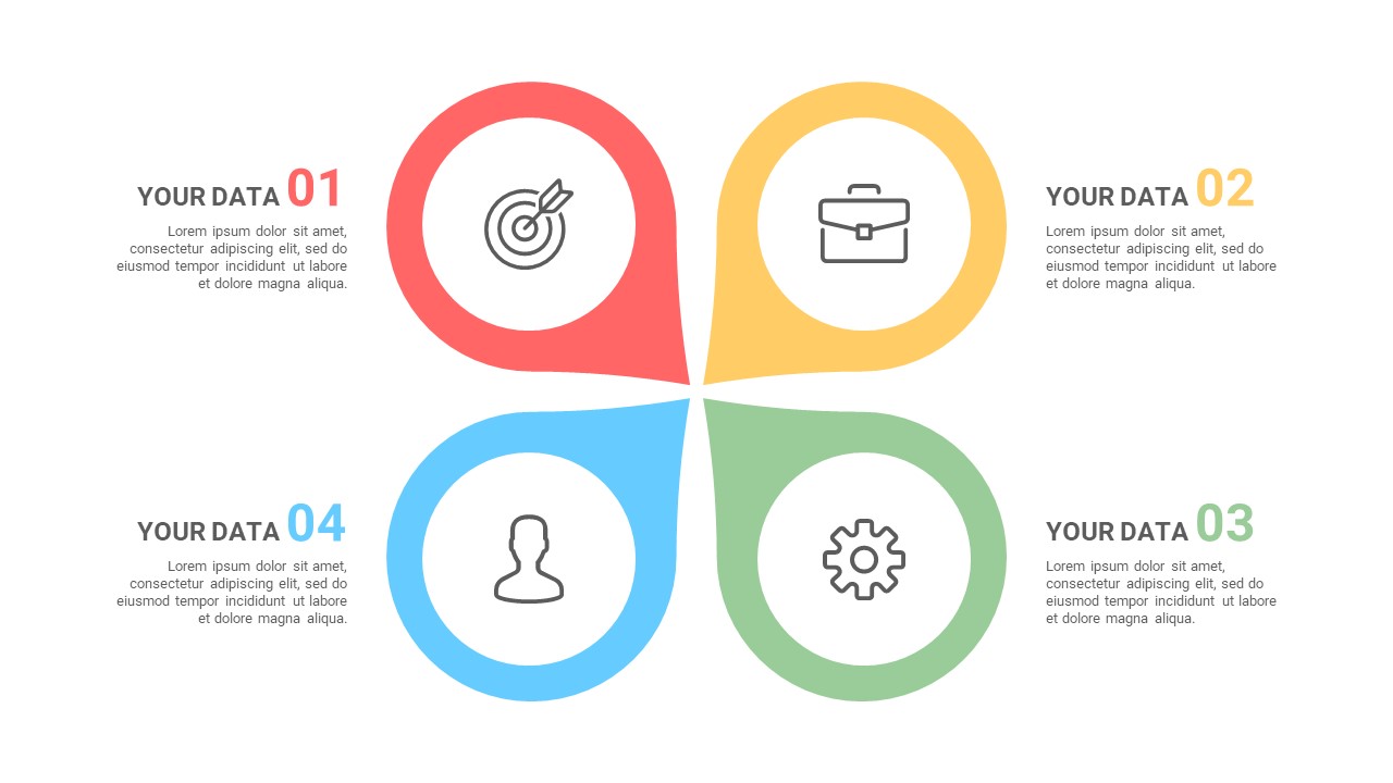 Square Infographics PowerPoint Template, Presentation Templates ...