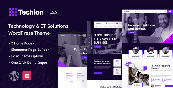 Techlon - Technology & IT Solutions WordPress Theme by udayraj ...