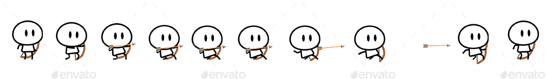 Character Stickman 2D Sprite part3, Game Assets | GraphicRiver
