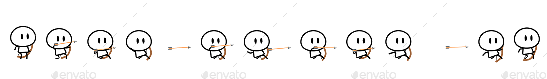 Character Stickman 2D Sprite part3, Game Assets | GraphicRiver