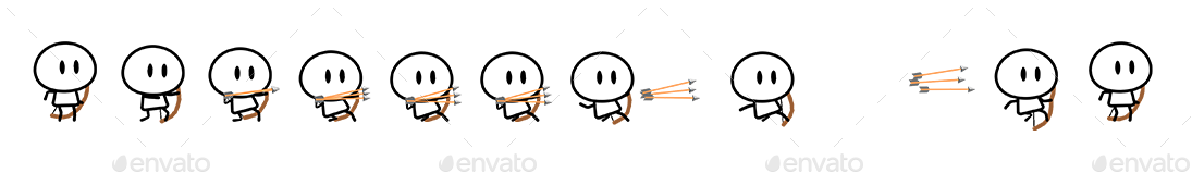 Character Stickman 2D Sprite part3, Game Assets | GraphicRiver