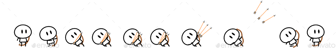 Character Stickman 2D Sprite part3, Game Assets | GraphicRiver