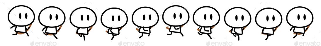 Character Stickman 2D Sprite part3, Game Assets | GraphicRiver