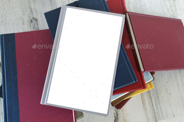 Hardback book cover for mock up with white copy space Stock Photo by ...
