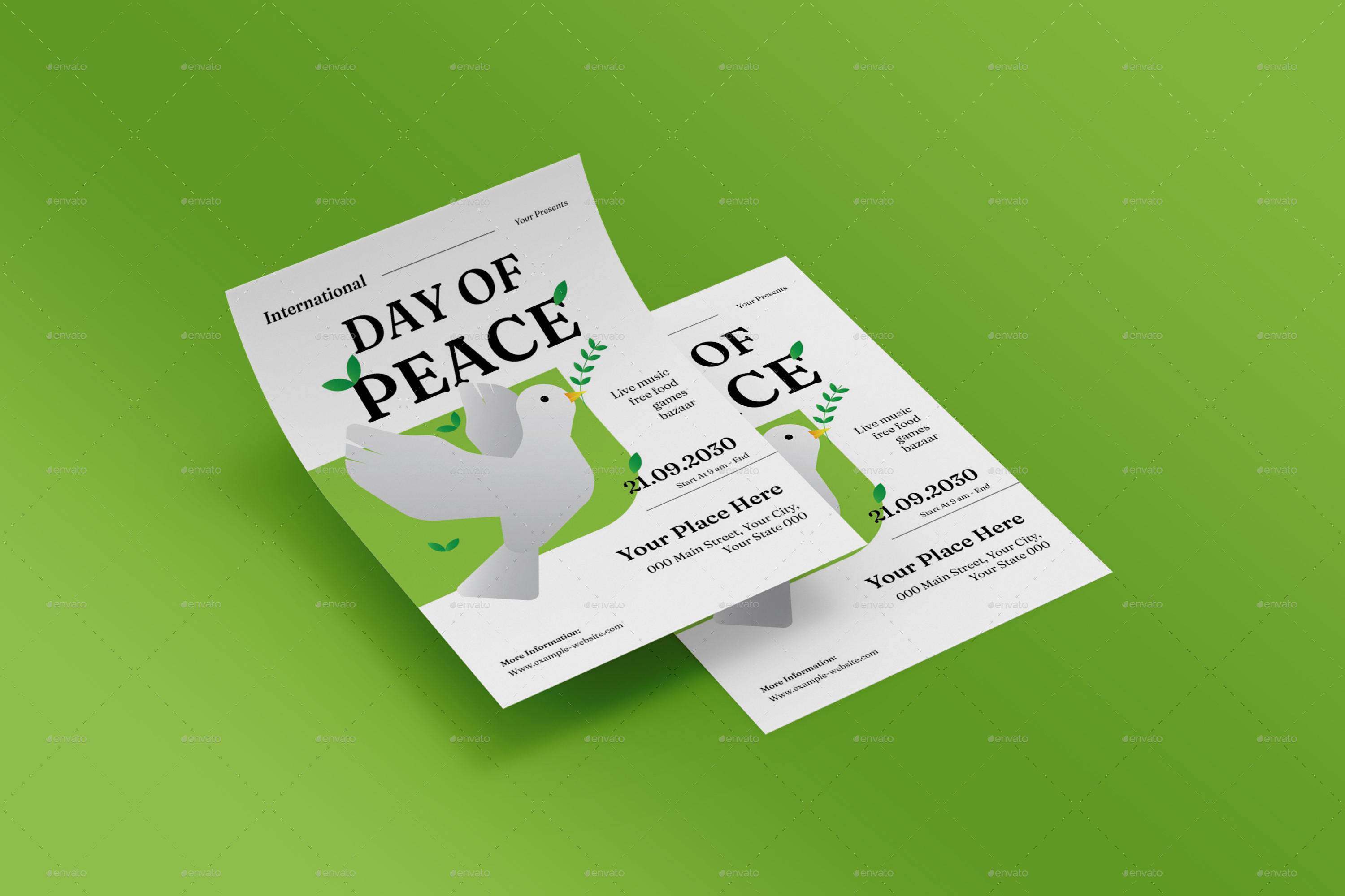 Day of Peace Flyer Set, Print Templates | GraphicRiver
