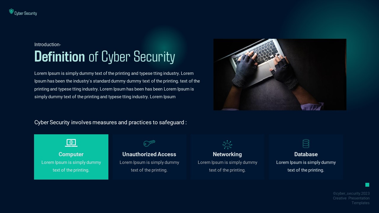 Cyber Security Google Slide Template, Presentation Templates | GraphicRiver