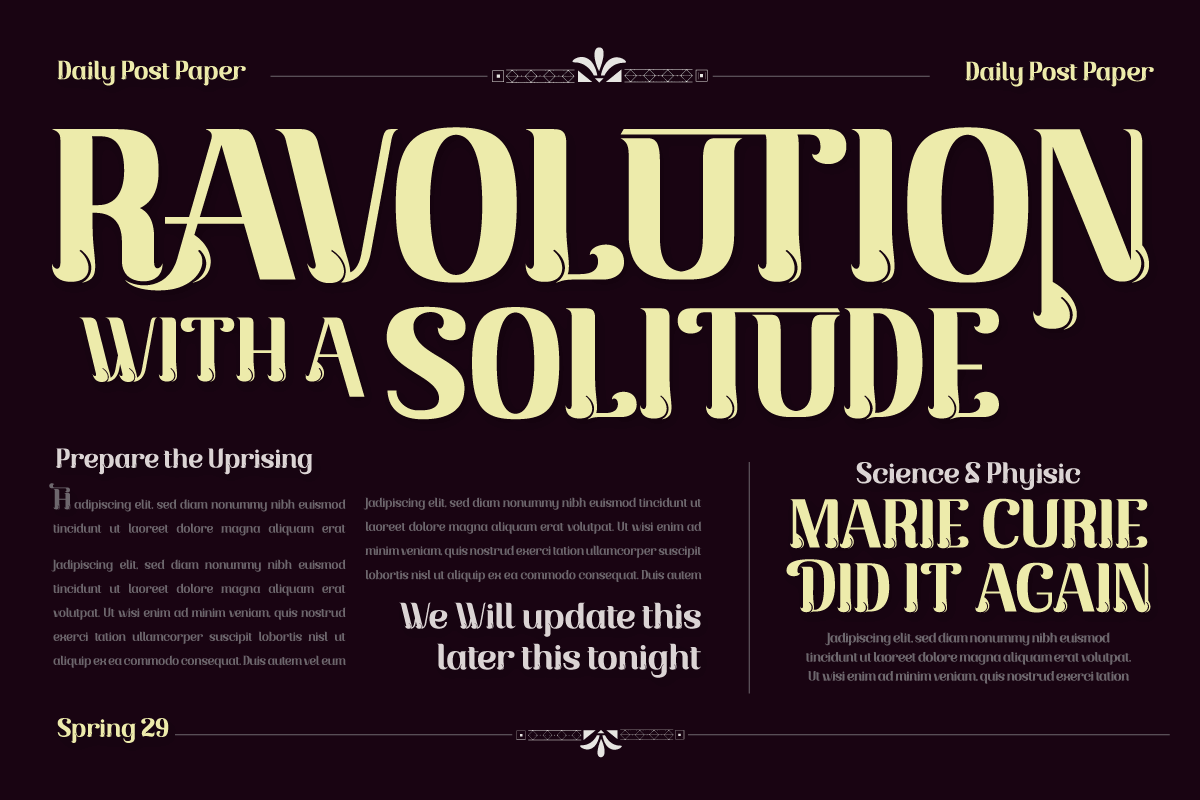 Piskote | Display Font, Fonts | GraphicRiver