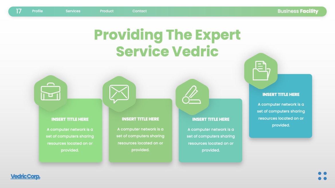 Vedric - Corporate Powerpoint Templates, Presentation Templates ...