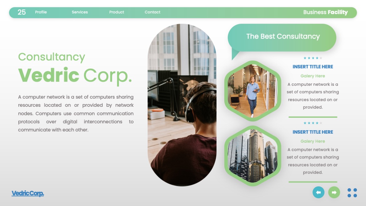 Vedric - Corporate Powerpoint Templates, Presentation Templates ...
