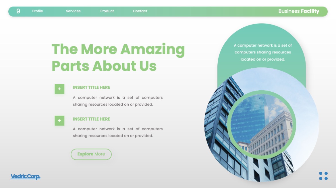Vedric - Corporate Powerpoint Templates, Presentation Templates ...