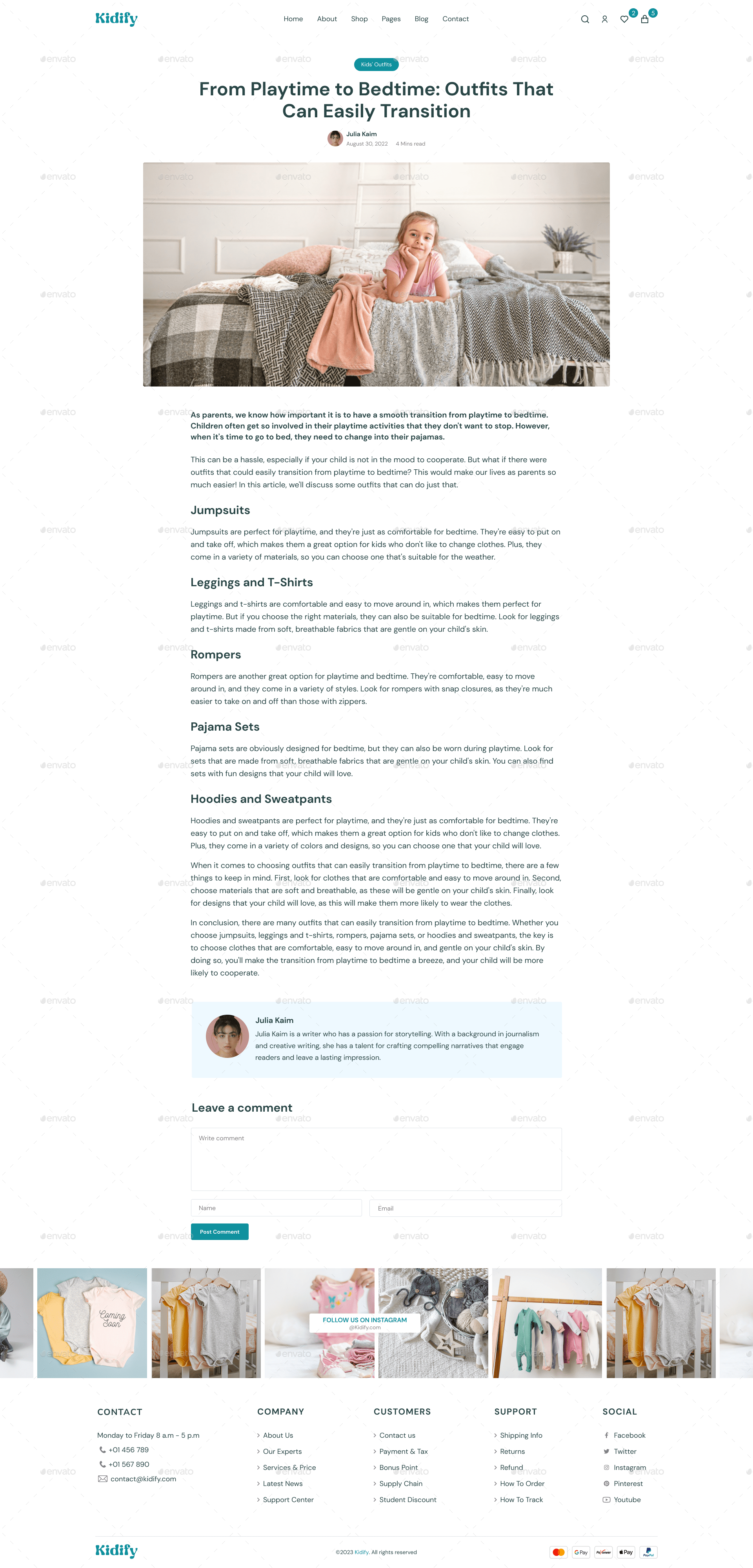 Baby Shop and Kids Store Figma Template, Web Elements | GraphicRiver
