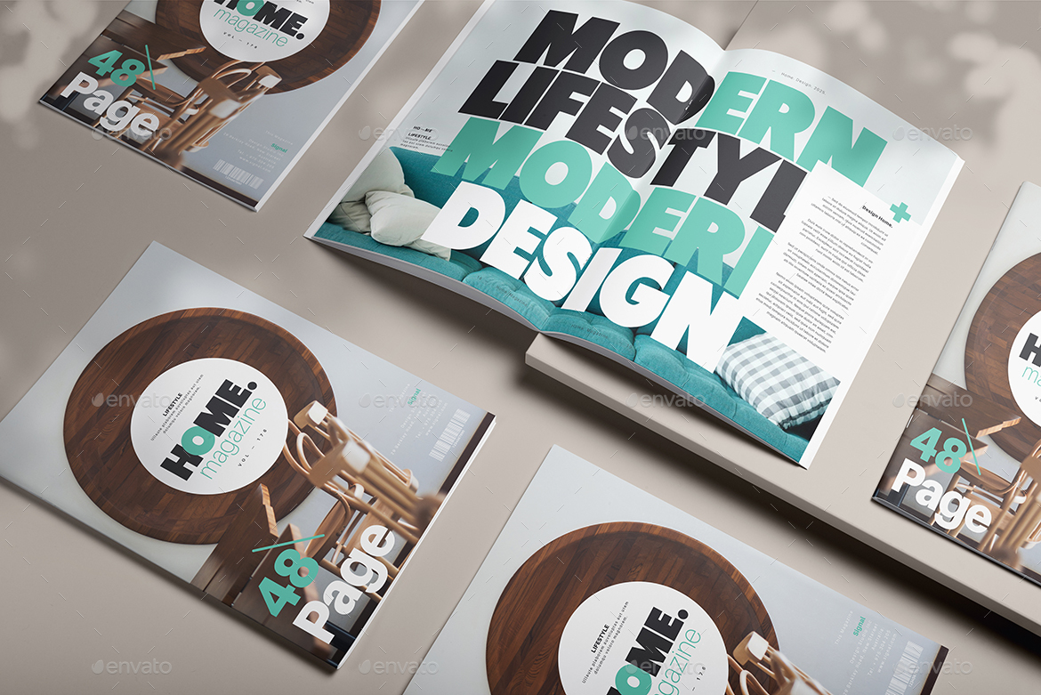 Home Magazine, Print Templates | GraphicRiver