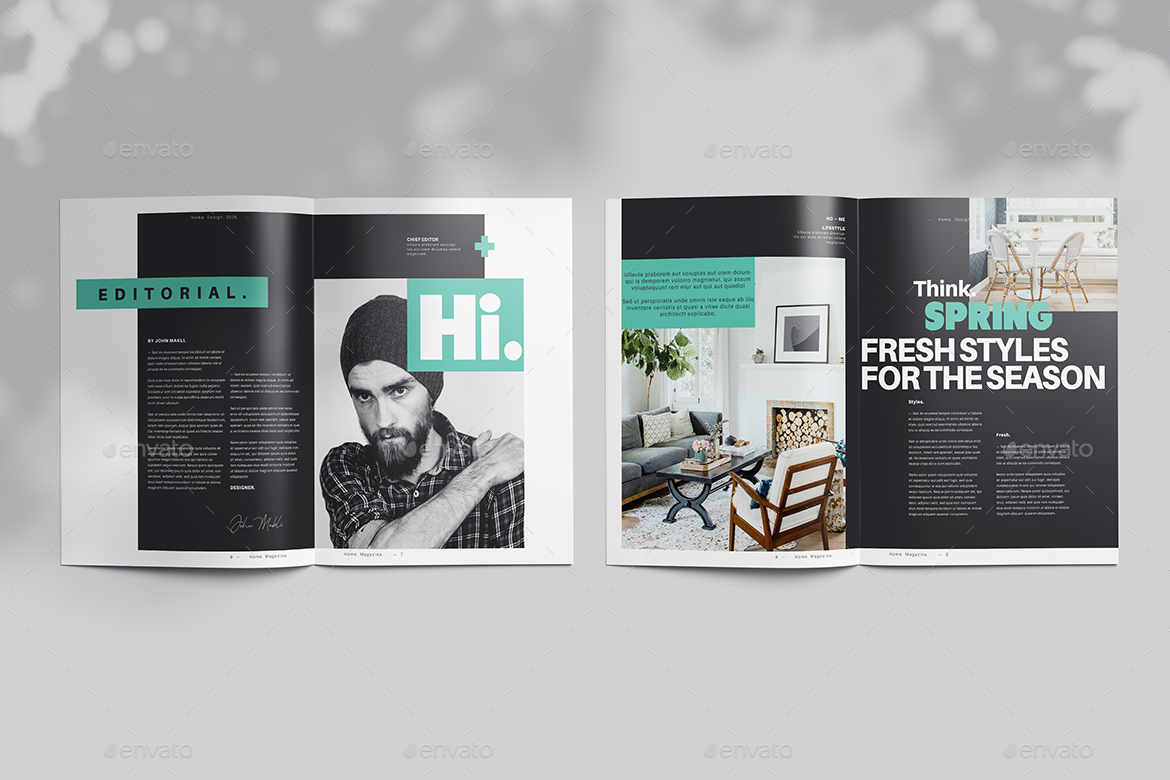 Home Magazine, Print Templates | GraphicRiver