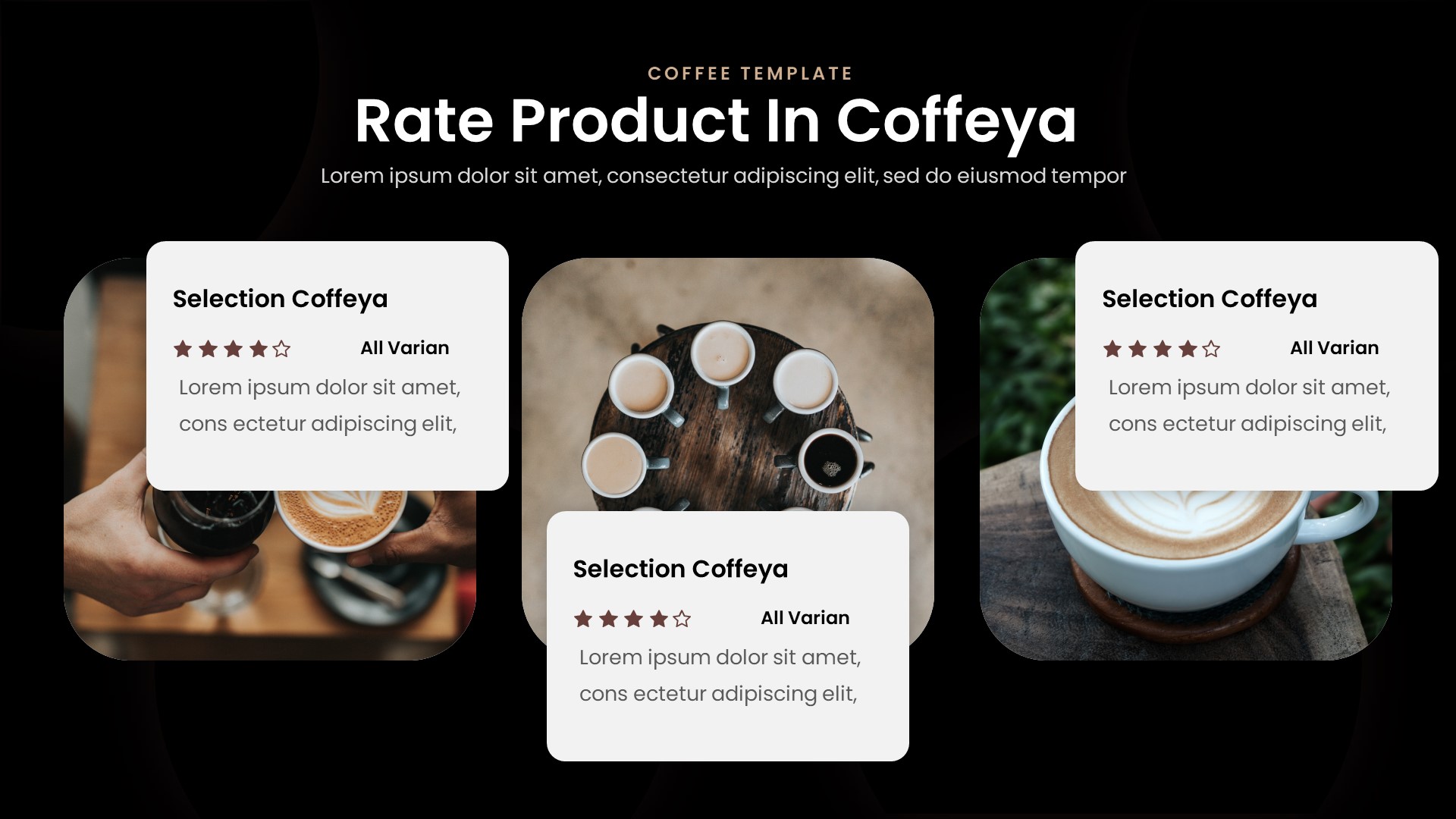 Coffeya - Coffee Shop & Cafe Powerpoint Template, Presentation Templates