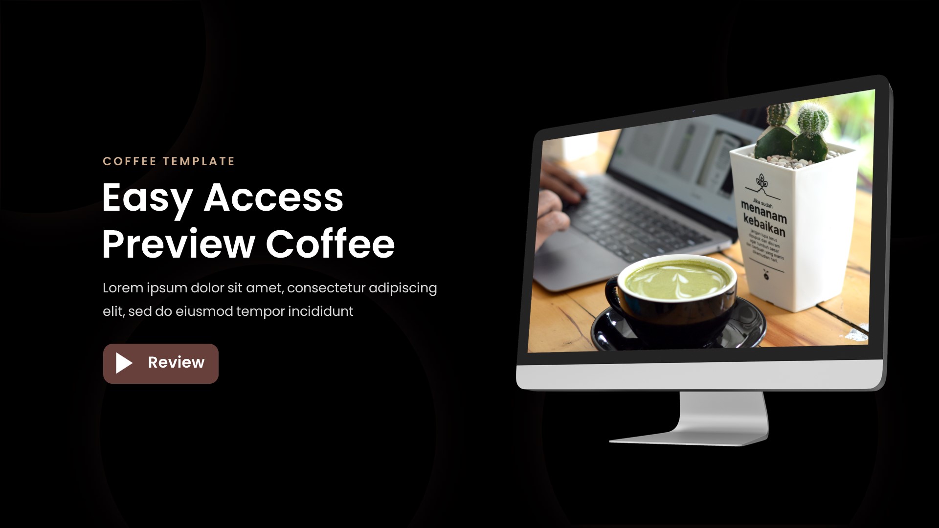 Coffeya - Coffee Shop & Cafe Powerpoint Template, Presentation Templates