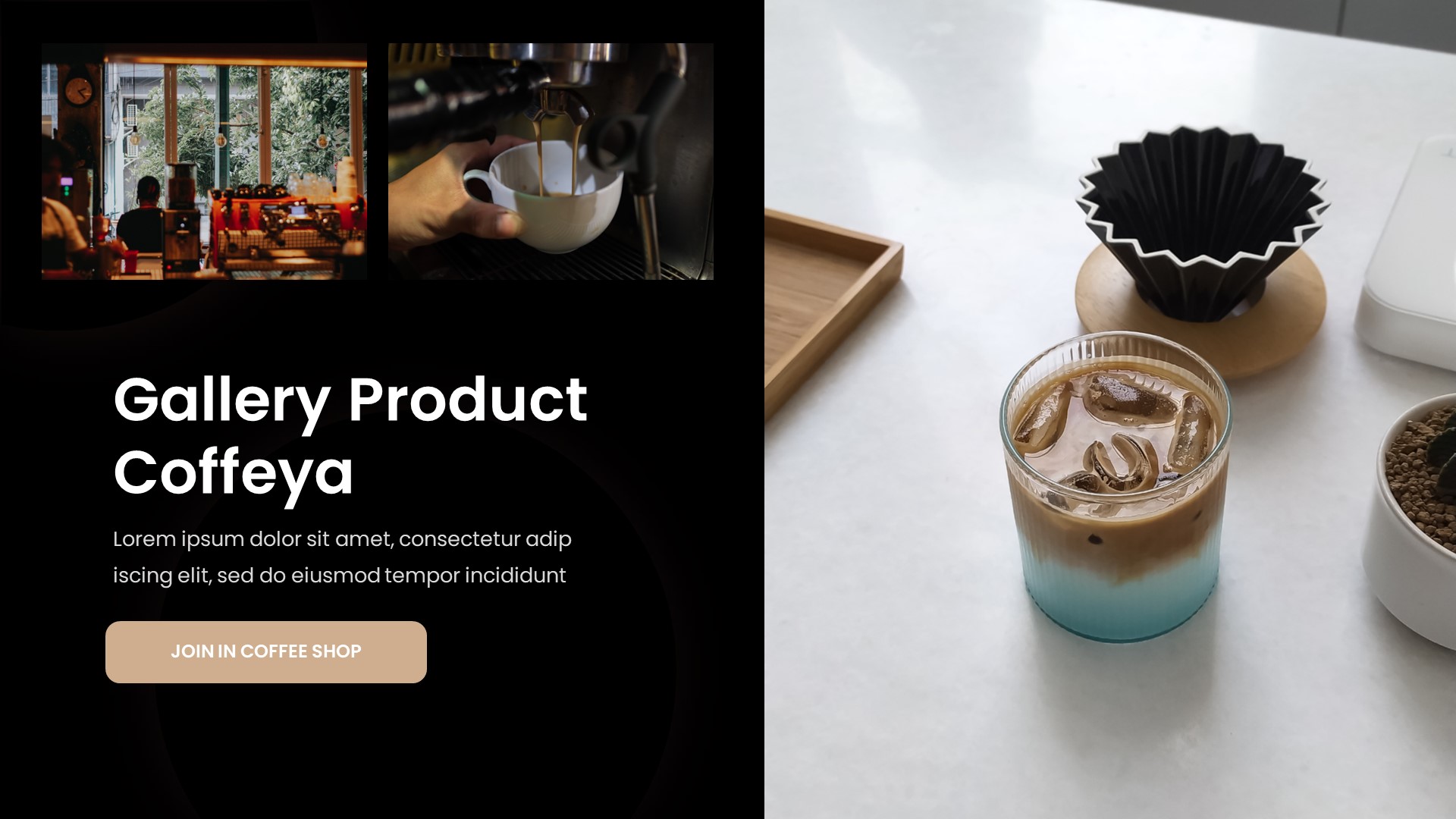 Coffeya - Coffee Shop & Cafe Powerpoint Template, Presentation Templates