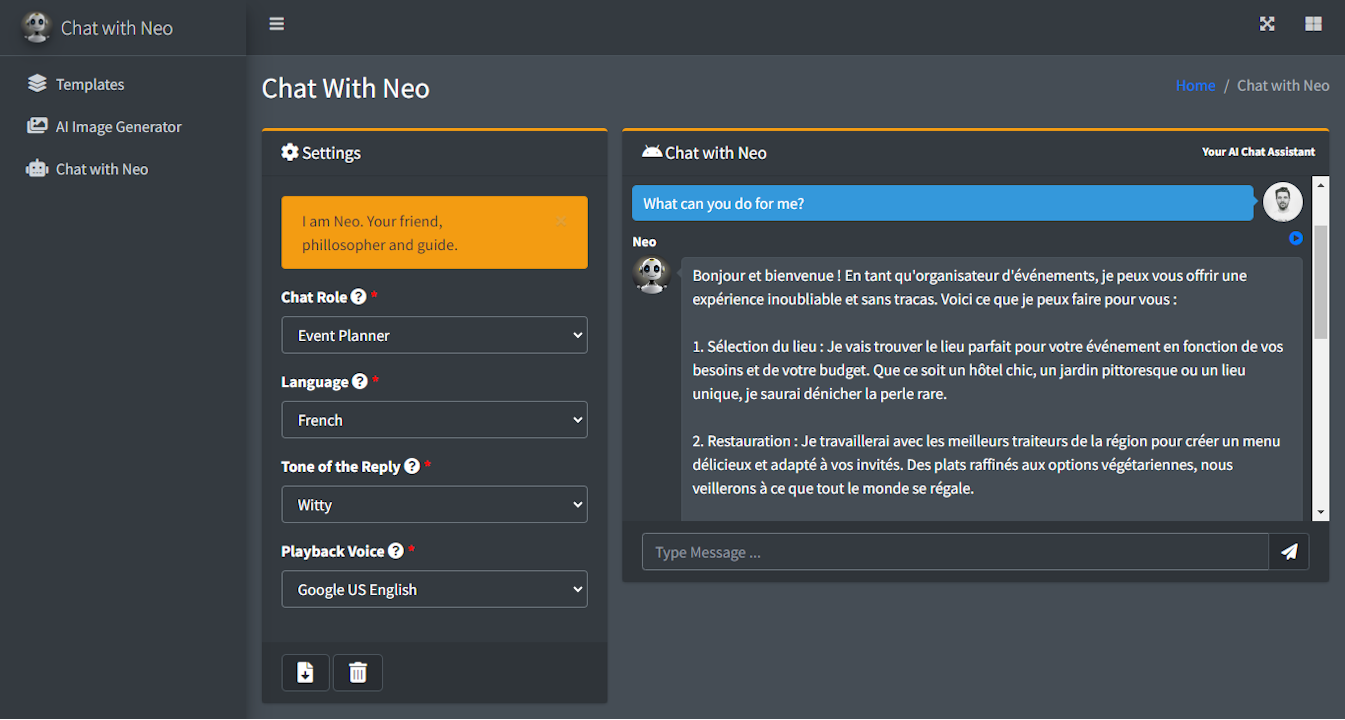 AI Assistant using Chat GPT 3.5 Turbo with HTML 5 and Javascript by intelliwins