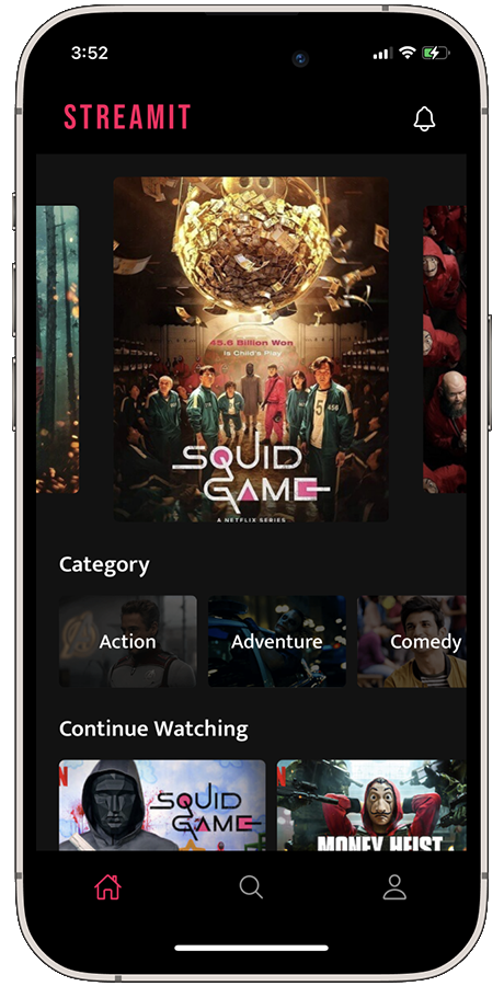Movie Series Video Streaming Android App Template + Video Streaming iOS ...