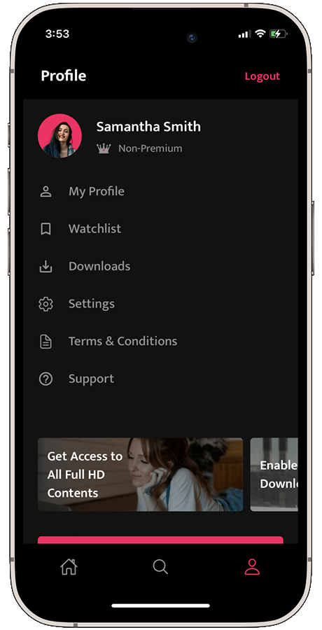 Movie Series Video Streaming Android App Template + Video Streaming iOS ...
